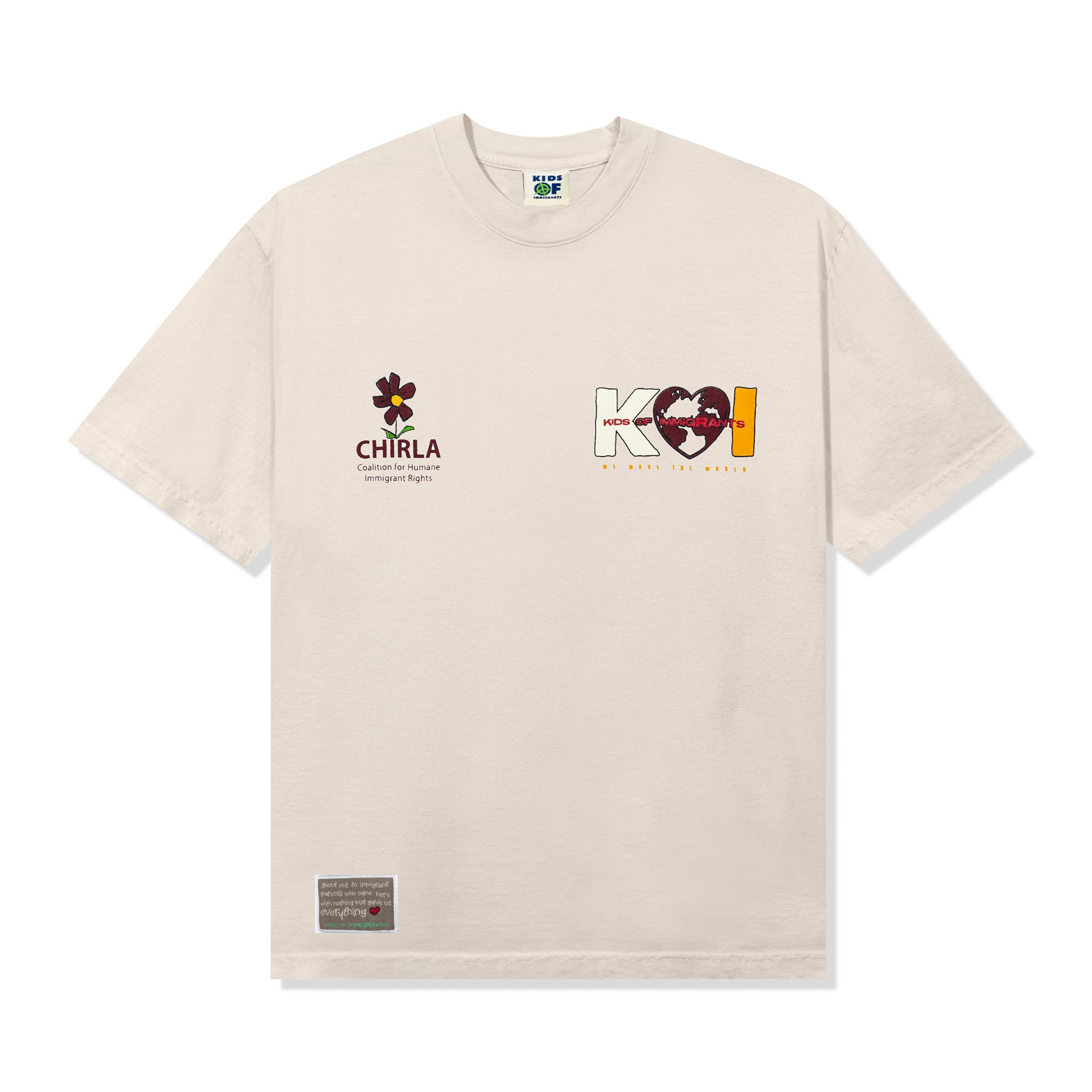 Love Beyond Borders x CHIRLA Tee – KIDS OF IMMIGRANTS